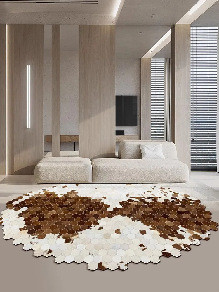 Natural-Cow-Skin-Hide-Carpet-for-Living-Room-Luxury-Genuine-Cowhide-Rug ...