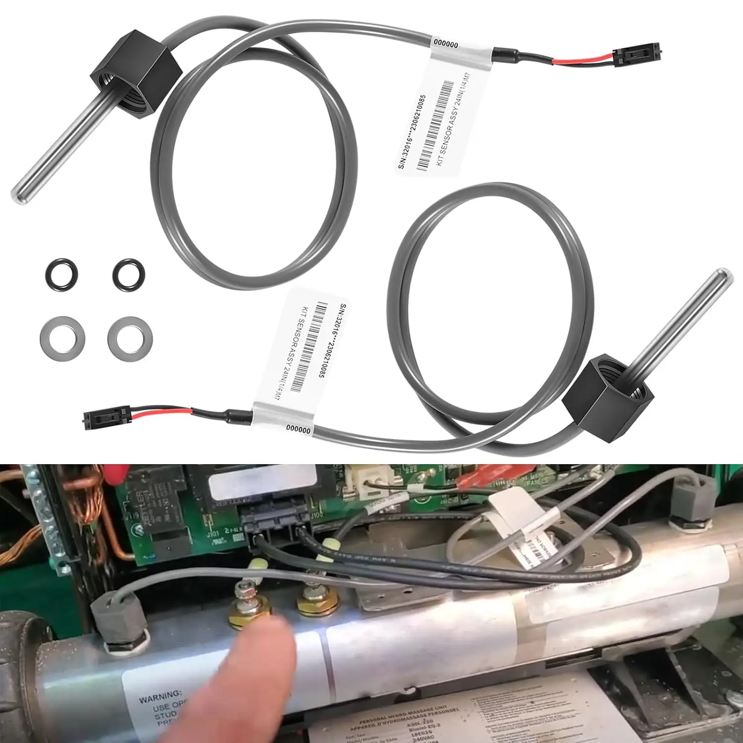 2 Pack M7 Sensor Kit Temp/High Limit Replacement for Balboa 32016 30344 ...