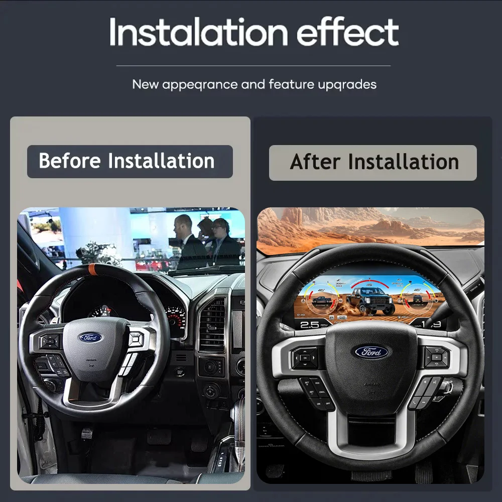 LCD Digital cluster Dashboard Panel Instrument Speedometer Virtual For ...
