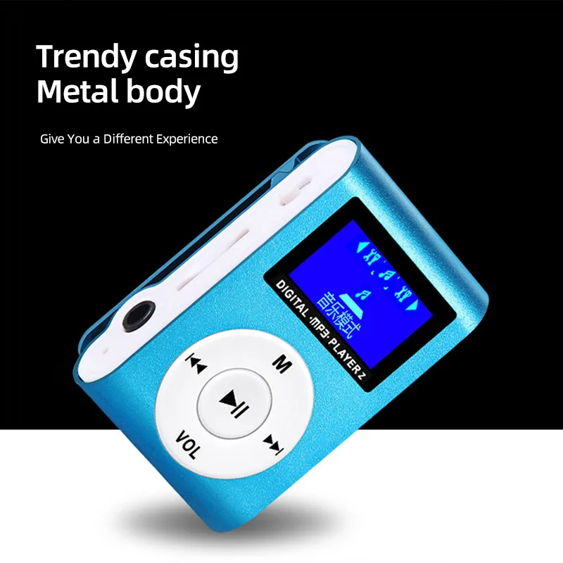 Portable-MP3-Player-Mini-Clip-type-MP3-Mini-LCD-Screen-Sports-Walkman ...
