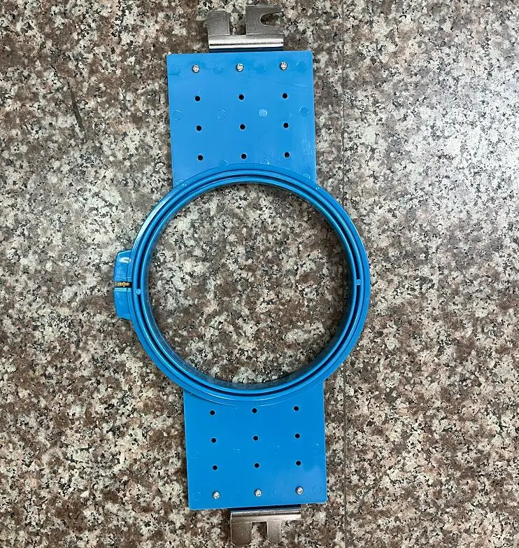 Blue Small Plastic Embroidery Machine Hoopsand Frames 12cm For Barudan ...
