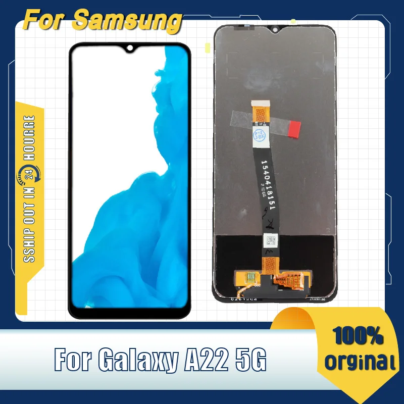 ORIGINAL 6.6'' For SAMSUNG Galaxy A22 5G LCD Touch Screen Assembly Replacm for Samsung A226B ...