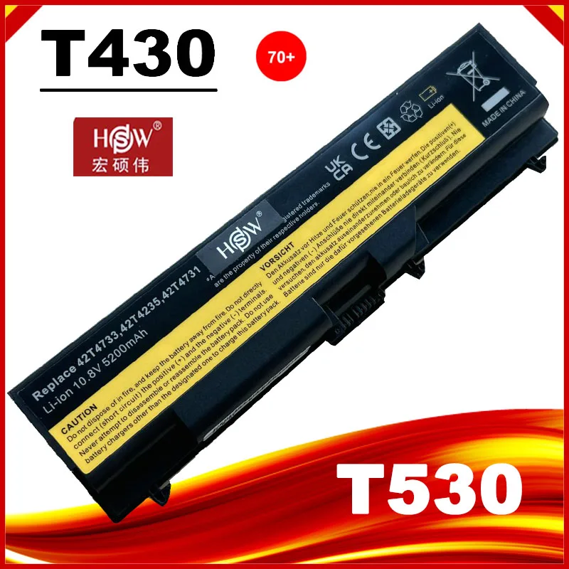 Laptop battery for Lenovo ThinkPad L430 L530 T430 T430I T530 T530I ...
