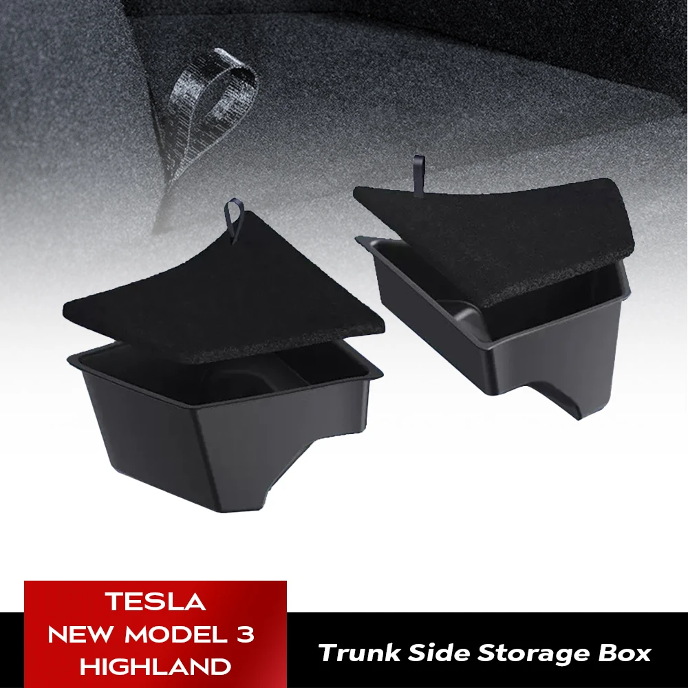 For 2024 Tesla Model 3 highland Rear Trunk Left Side Storage Box with ...