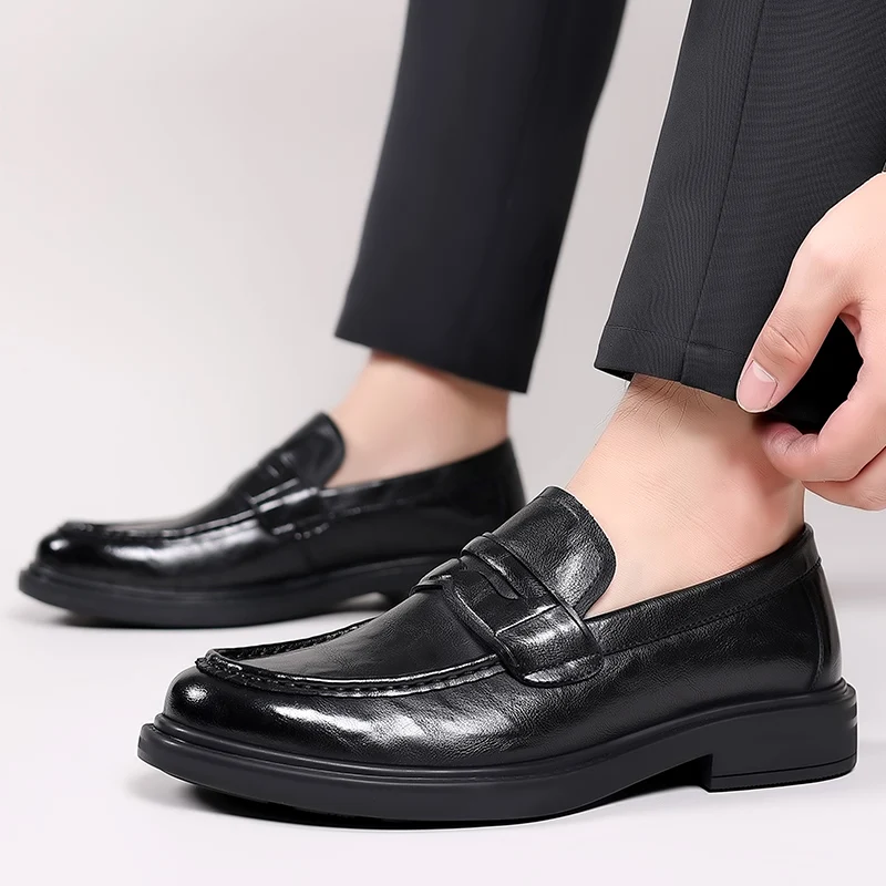 Italian Classics Wedding Men Shoes Casual Man Pointed Dress Mens Brown ...