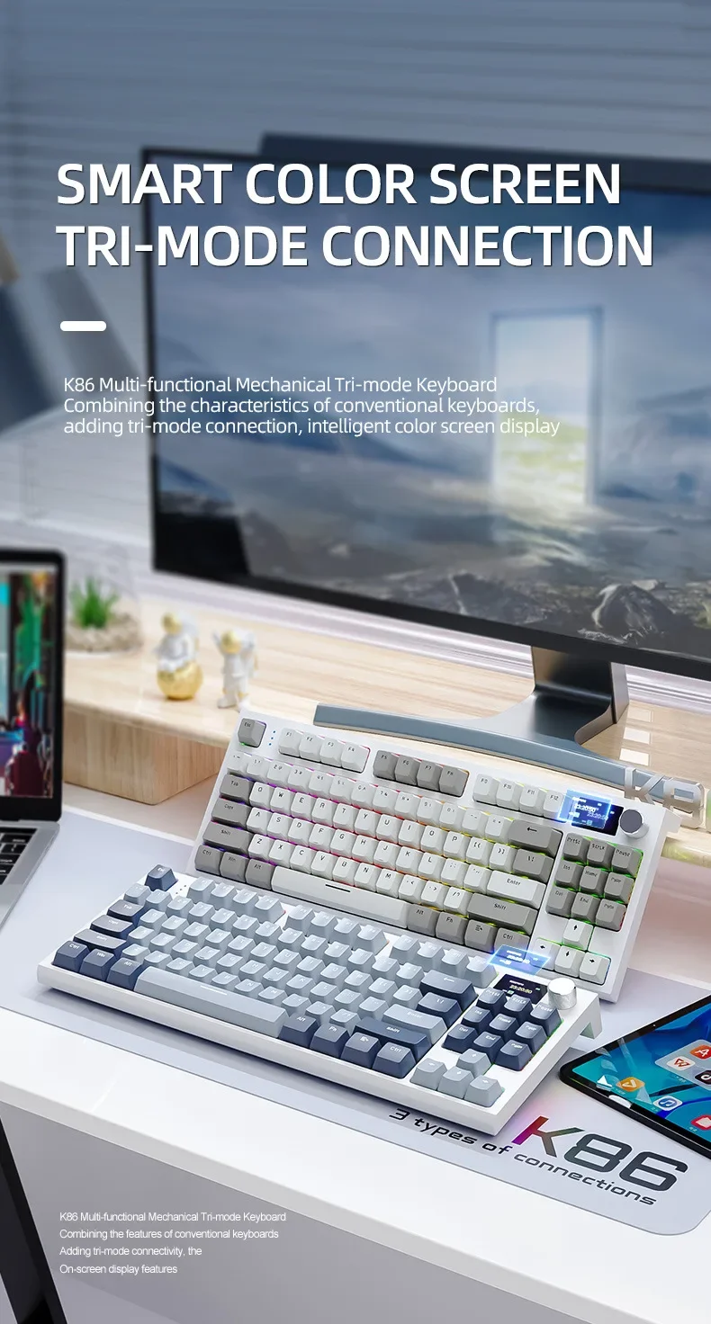 Attack-Shark-K86-Wireless-Mechanical-Keyboard-RGB-Tri-Mode-75-layout ...