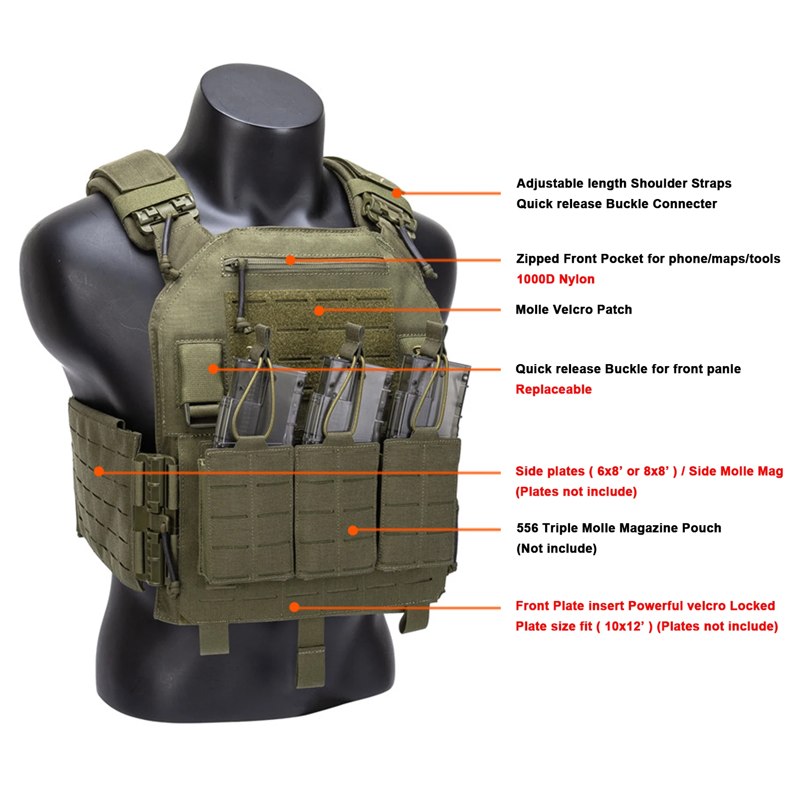 Police Bulletproof Vest Carriers