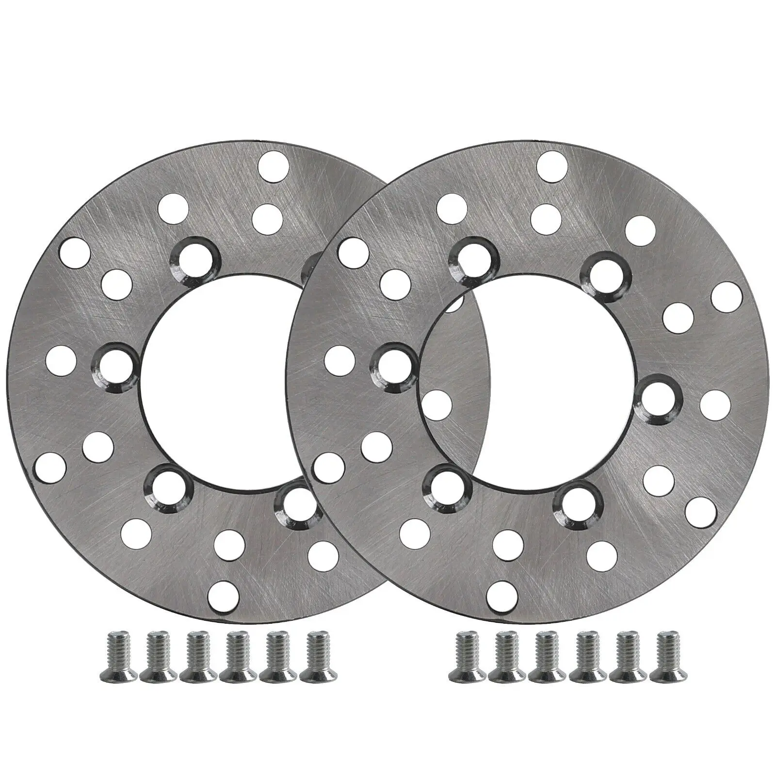 2pc-110mm-Front-Brake-Rotors-Disc-Rotor-w-Bolts-Kit-Quad-Bike-Go-Kart ...