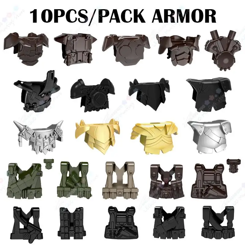 10PCS-LOT-Military-Defense-Armors-Army-Soldier-Weapons-MOC-Building ...