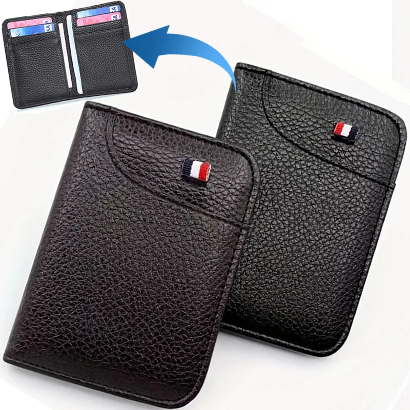 Cartera-port-til-de-cuero-sint-tico-para-hombre-billetera-peque-a-suave ...