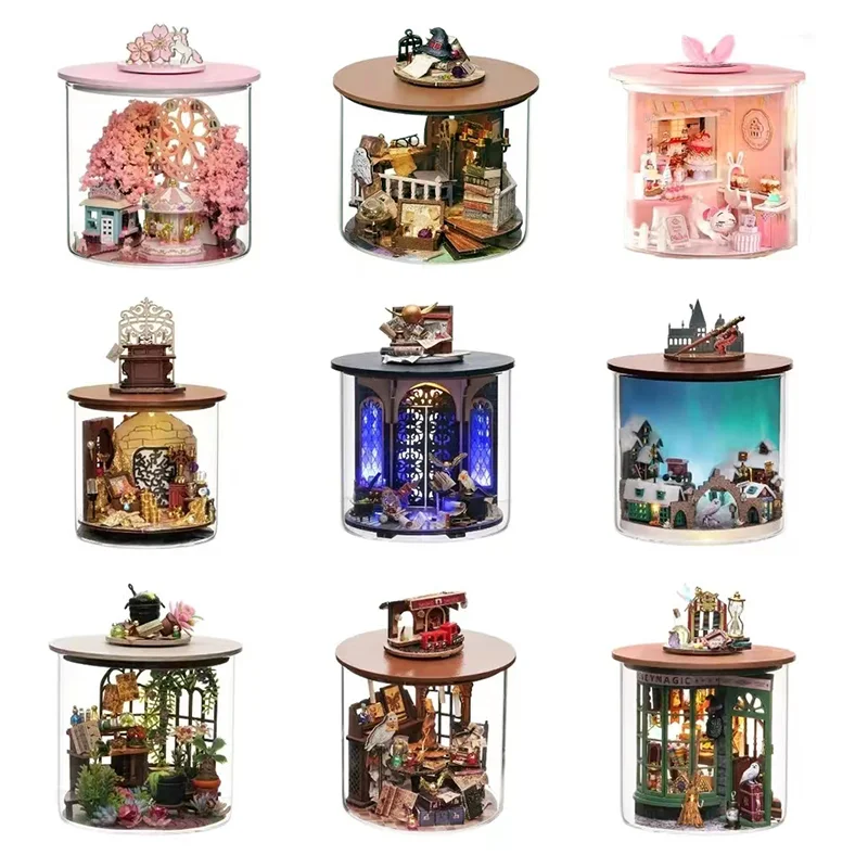 2023-New-DIY-Hand-Assembled-3D-Architectural-Mini-Doll-Model-Table ...