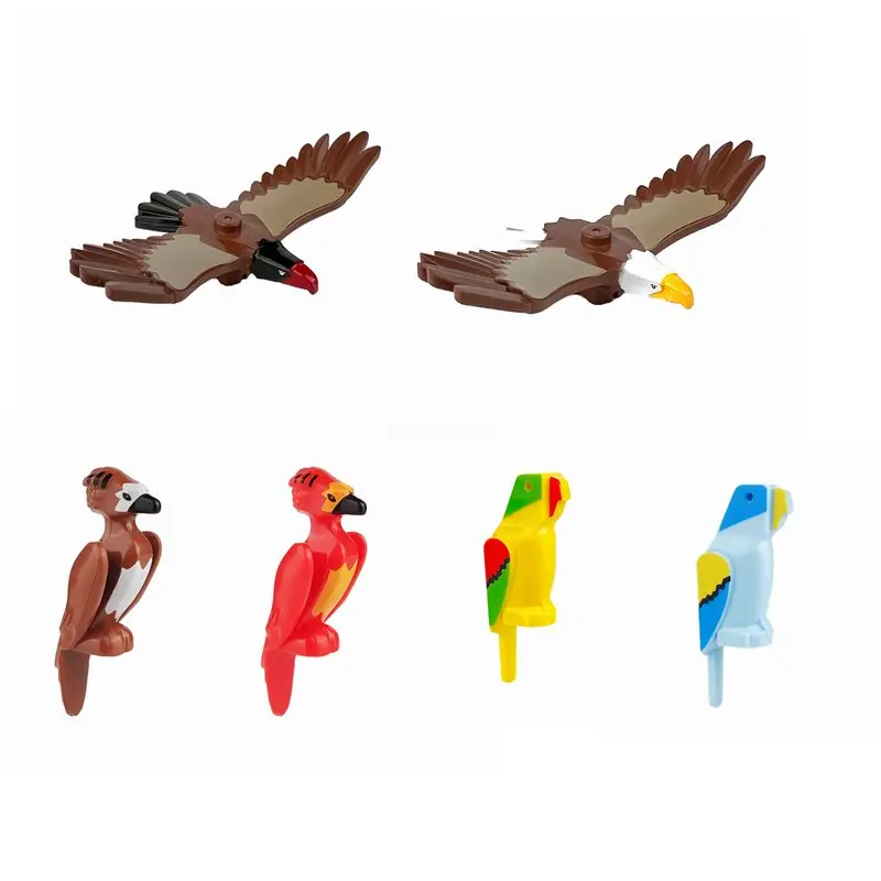 Animals-Cute-Bird-Eagle-Hawk-Vulture-Phoenix-Chameleon-Figures-MOC ...