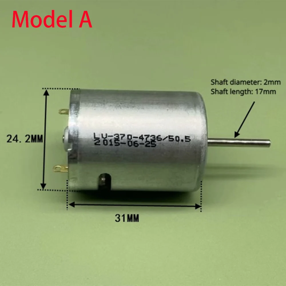 Micro-370-4736-Carbon-Brush-Motor-DC-3V-12V-7-5V-27500RPM-High-Speed ...