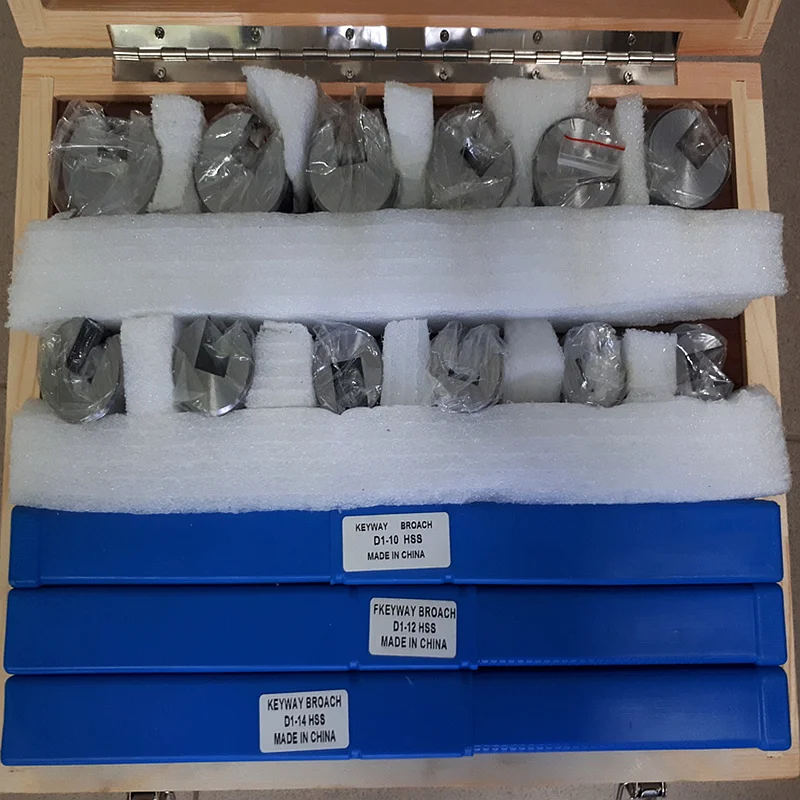 21pcs Keyway Broach Tool Metric Set 10mm 12mm 14mm Broaches 32-50 ...