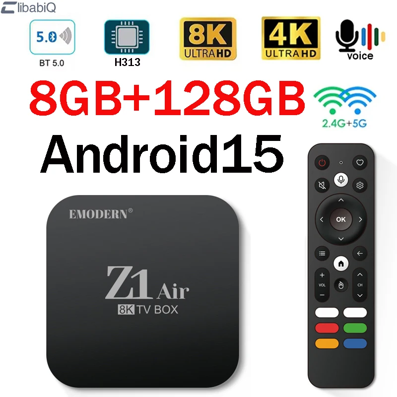 Z1 Air Smart TV Box 8GB 128GB Allwinner H313 Quad Core Dual WiFi 4G 5G ...