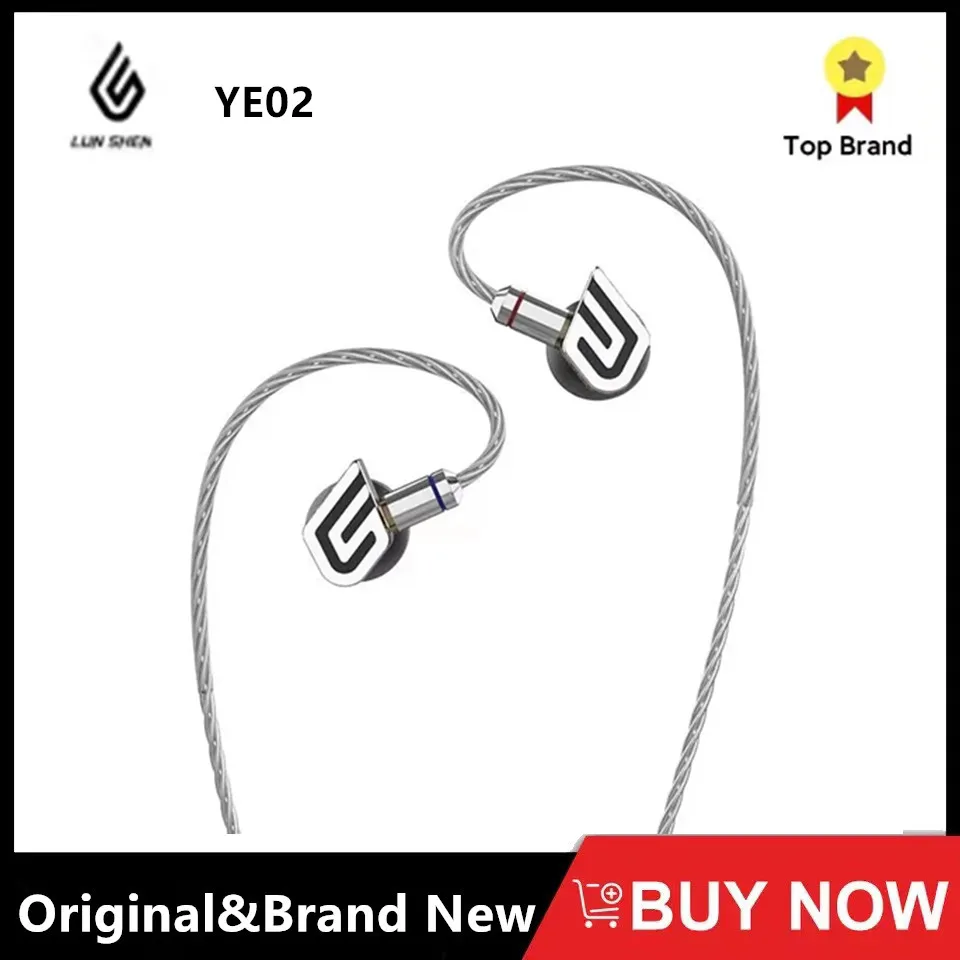 LUN-SHENG-YE02-Flat-Earphone-Silver-Wing-Wired-HIFI-Earplug-Type ...