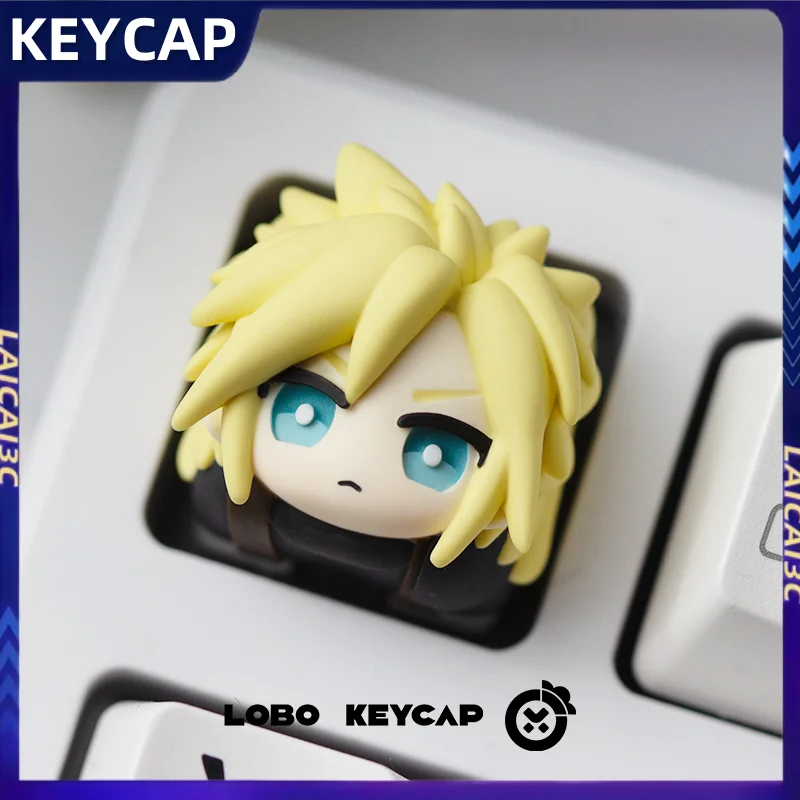 Cute Final Fantasy Keycaps ESC Resin Cherry Profile Mechanical Keyboard ...