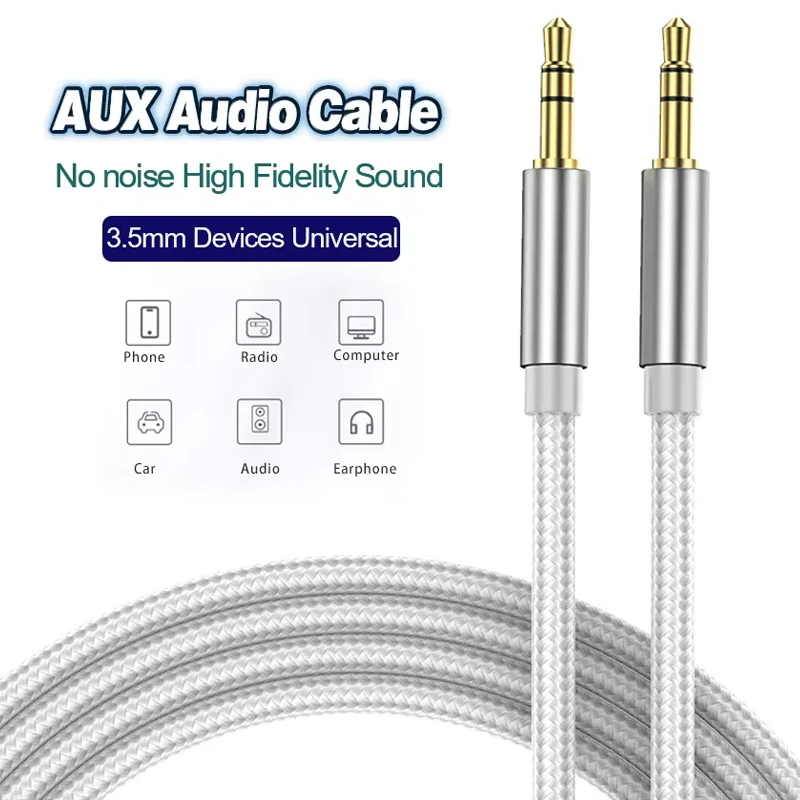 3-5mm-to-3-5mm-AUX-Audio-Cable-3-5mm-Jack-Speaker-Cable-for-JBL ...