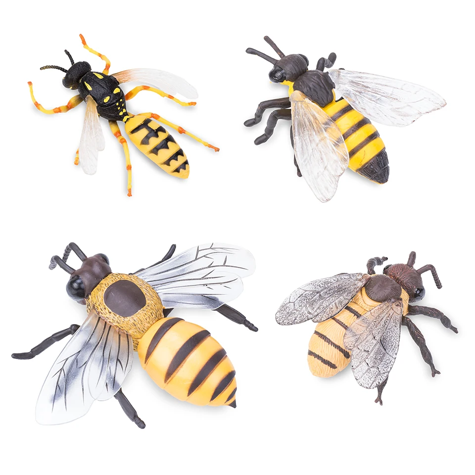 Simulation-Bee-Wasp-Hornet-Wild-Insect-Animals-Model-Action-Figures ...