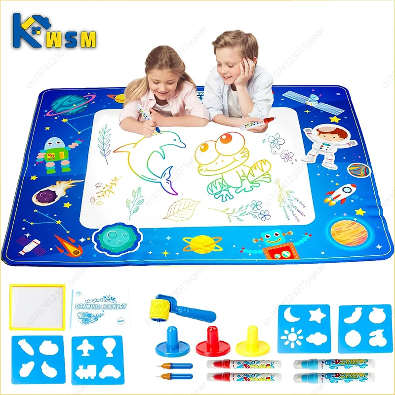 100x80CM-Magic-Water-Drawing-Mat-Coloring-Doodle-with-Reusable-Magic ...