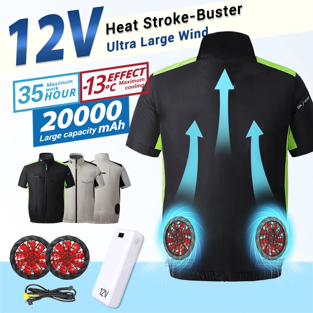 Unisex-Summer-Air-Conditioning-Clothing-Fan-Cooling-Vest-USB-Charging ...