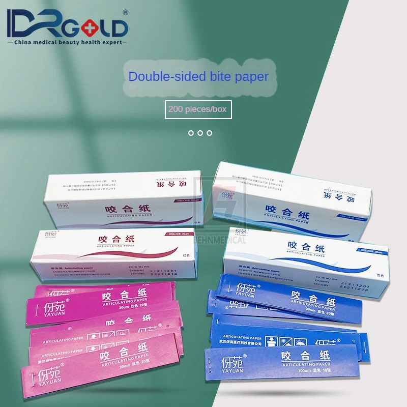 200-Sheets-Dental-Articulating-Paper-30-100-Micron-Dental-Lab-Strips ...