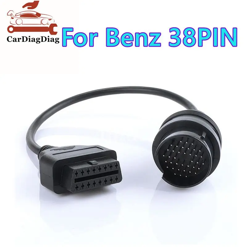 Diagnosekabel für BENZ 38PIN Stecker auf OBD OBD2 16Pin Buchse für MB ...