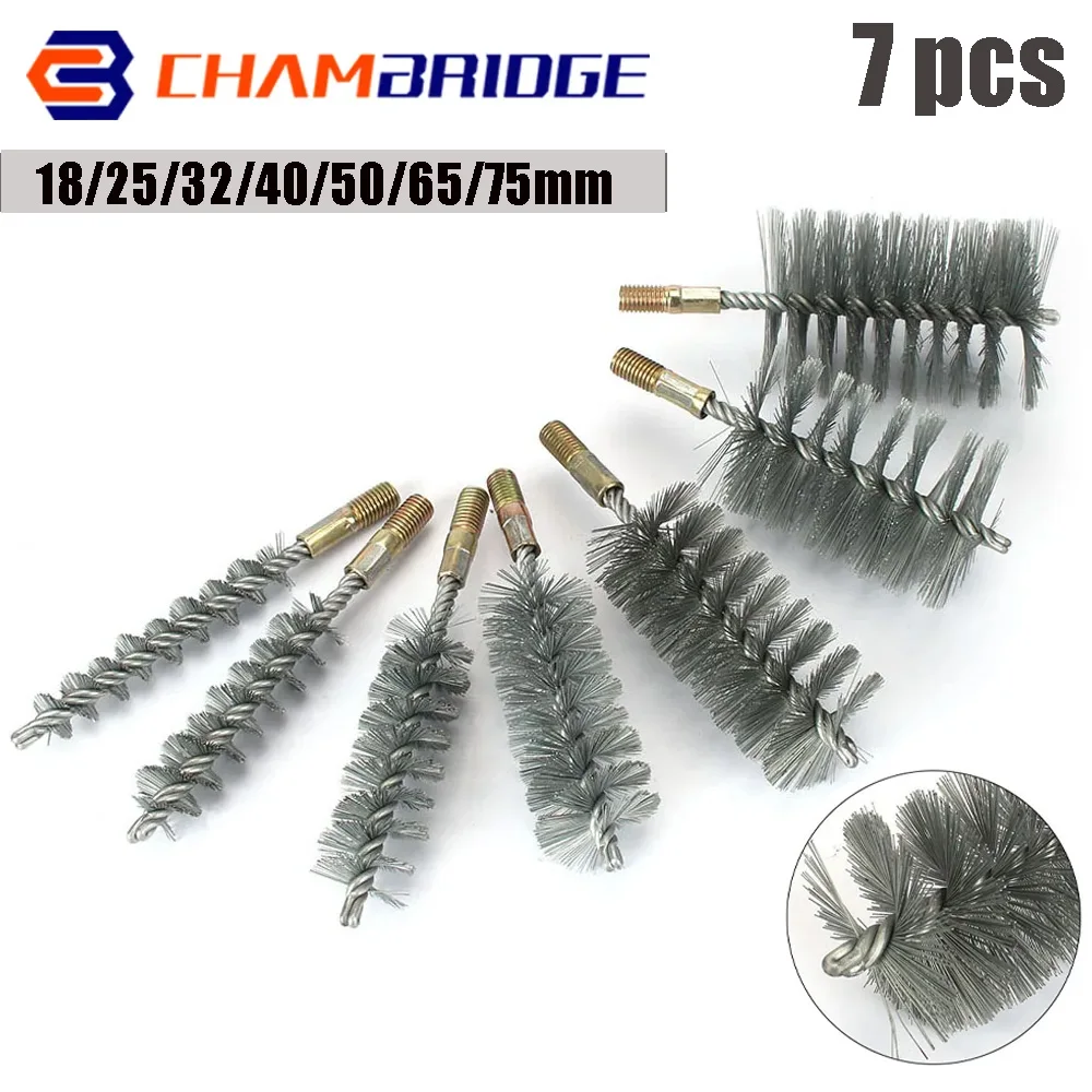 7pcs-Thread-Brush-Stainless-Steel-Wire-Brush-Metal-M12-Thread-for-Pipe ...