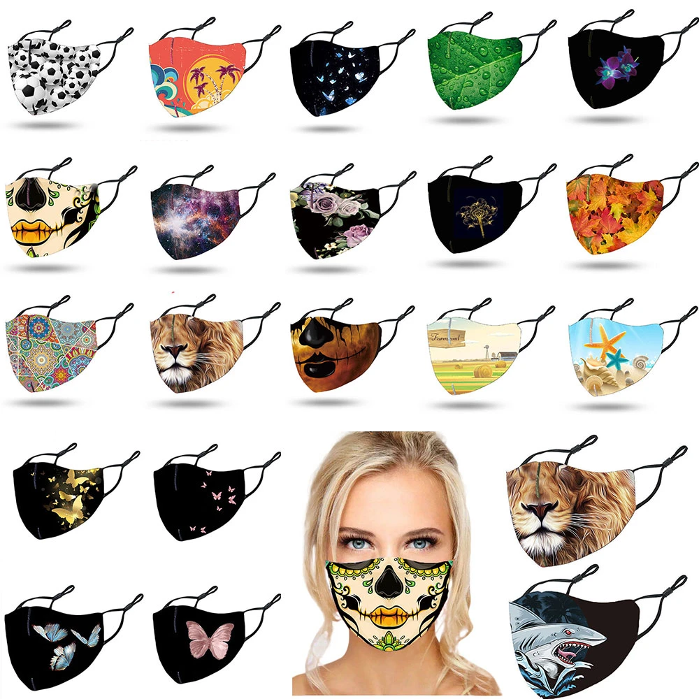 New Cute Mouth Masks Cotten Half Face Mouth Muffle Mouth Cover Stretchy ...