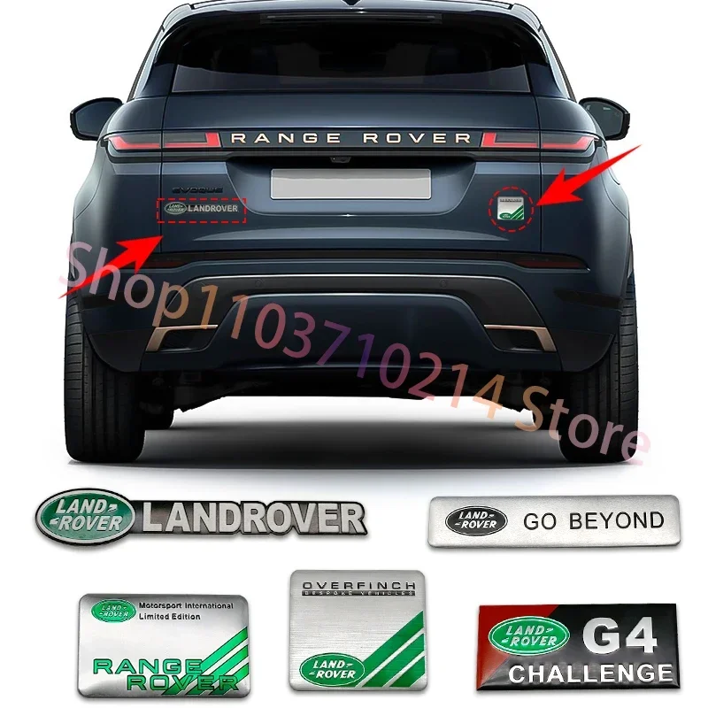 Personality Refit 3D Stickers Car Logo Aluminum Alloy Stickers For Land ...