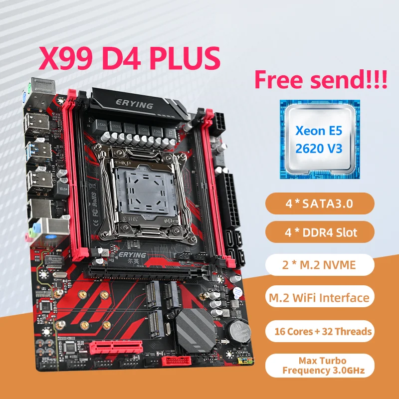 ERYING-X99-D4-PLUS-LGA-2011-3-XEON-X99-Motherboard-mit-E5-2620-V3 ...
