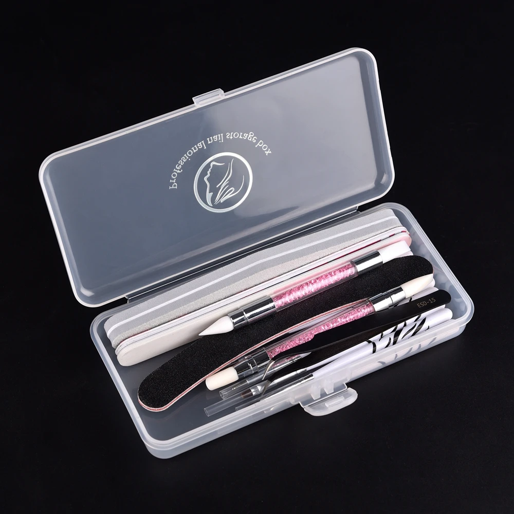 KADS-Nail-Storage-Box-Nail-Art-Organizer-Rectangle-Nail-Art-Tool-Case ...