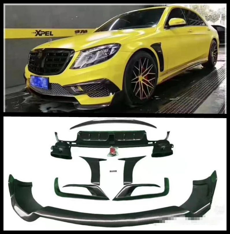 Carbon Fiber Front Lip Rear Spoiler Trunk Diffuser Exhaust Tips Fender ...