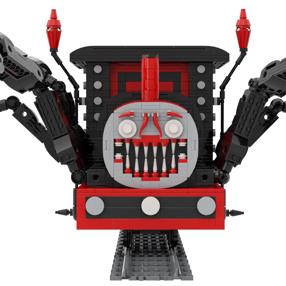 Monster Thomased Train Car Model | Brick Moc Monster | Spider Train Set ...