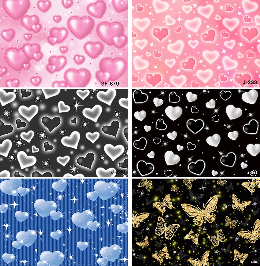 Early-2000s-Photography-Backdrop-Black-Heart-Old-School-Glitter-Heart ...