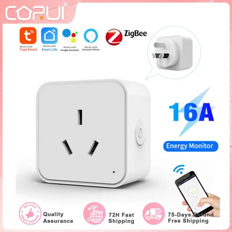 Enchufe inteligente Tuya Zigbee, enchufe estándar australiano de 16A ...