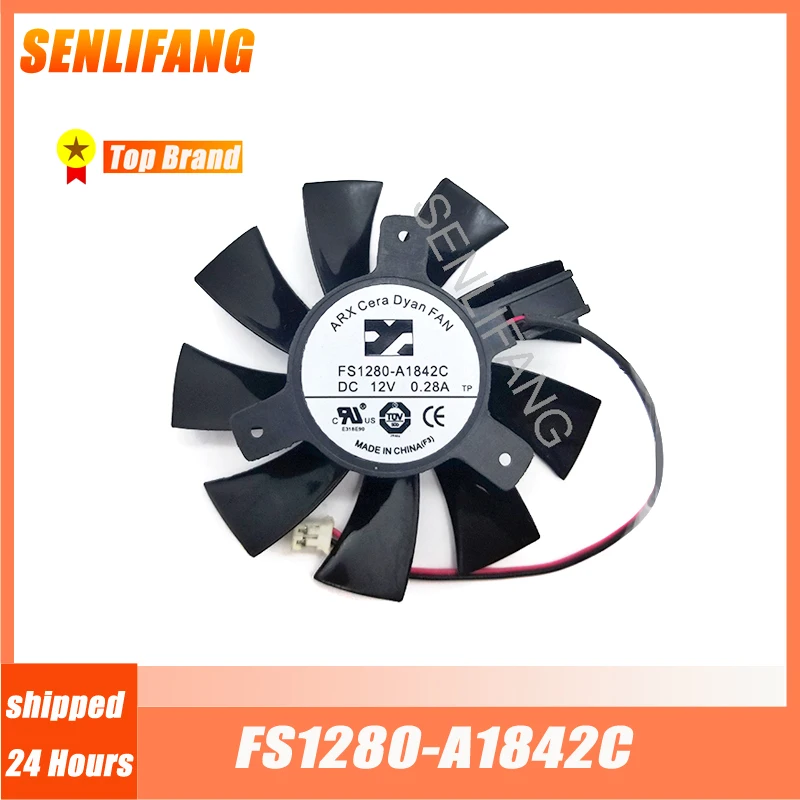 For-ARX-FS1280-A1842C-DC-12V-Dia-75mm-C-T-C-40mm-2-Wire-Server ...