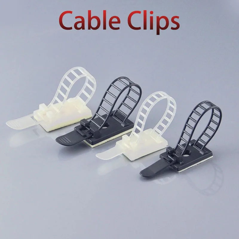 5PCS-CL-Cable-Tie-Mounts-Adjustable-Cable-Clips-Self-Adhesive-Strap ...