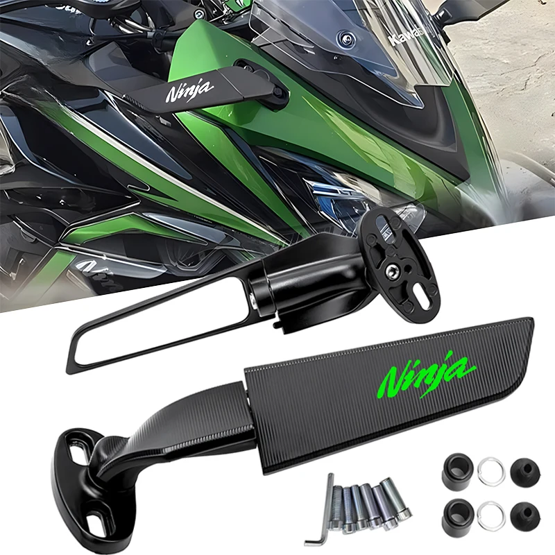 Espejo-retrovisor-de-ala-fija-para-motocicleta-accesorio-para-Kawasaki ...