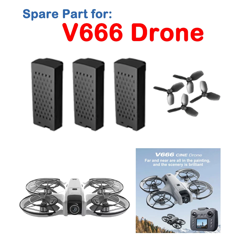 V666 RC Quadacopter Drone pièce de rechange V666 aile lame hélice ...