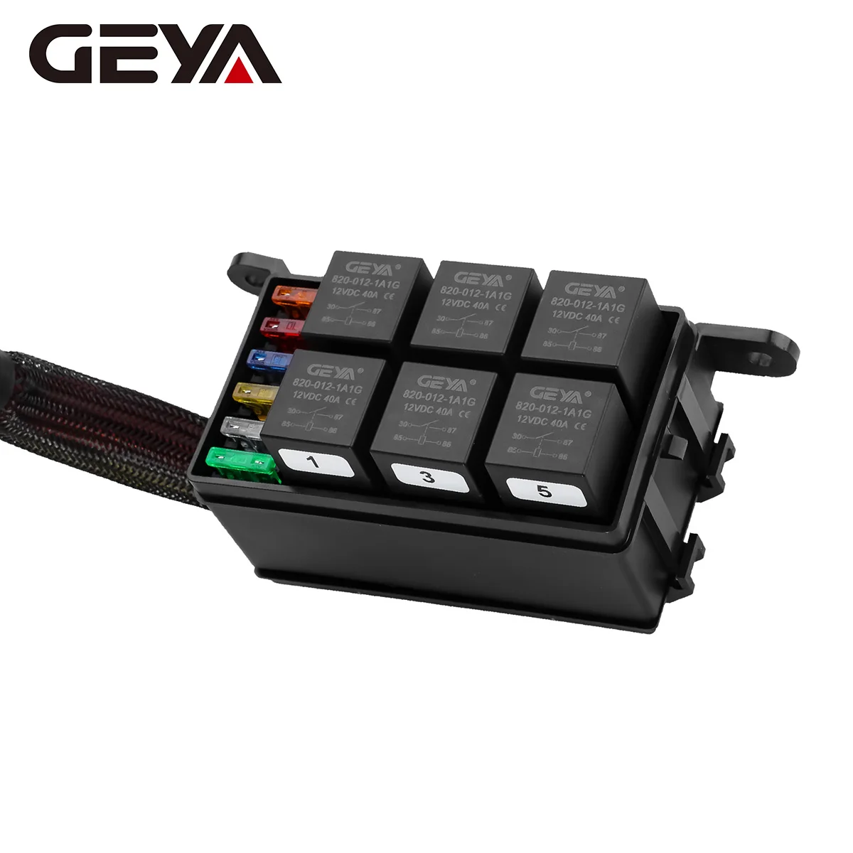 Fusible de caja de fusibles de relé de 12V a prueba de agua y bloque de ...