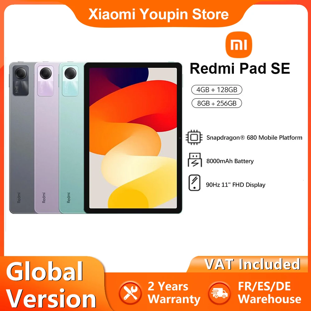 Xiaomi Redmi Pad SE Global Version tablet 11 Inches FHD 90Hz Display ...