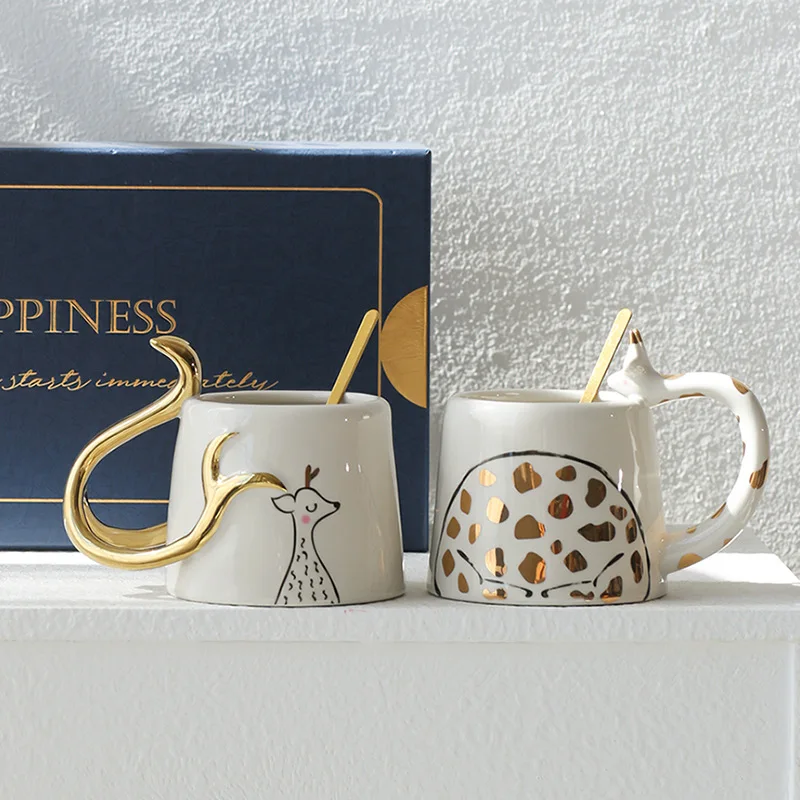 Modern-Simple-Mug-Coffee-Cup-Ceramic-Home-Couple-Cup-Home-High ...