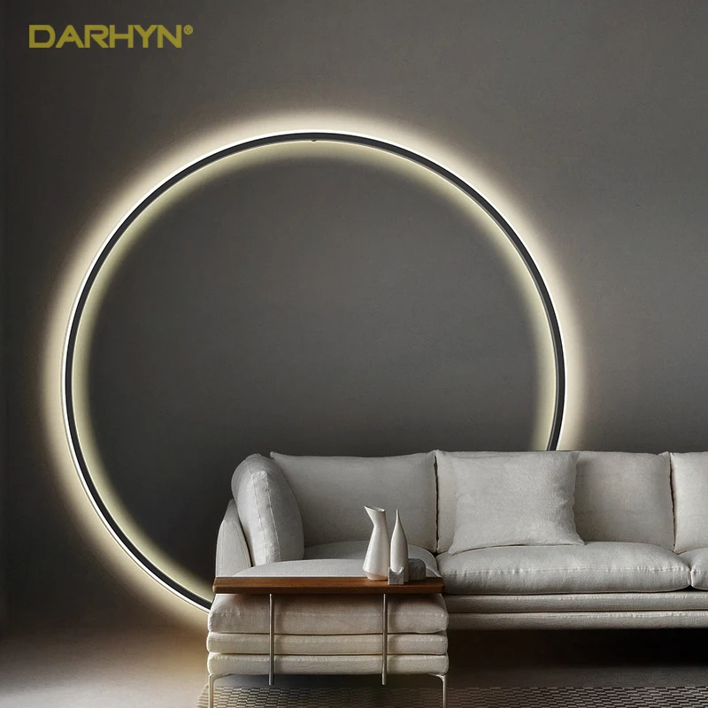 Modern Simple Ring Round LED Wall Lamp Home Designer Decor Circle ...