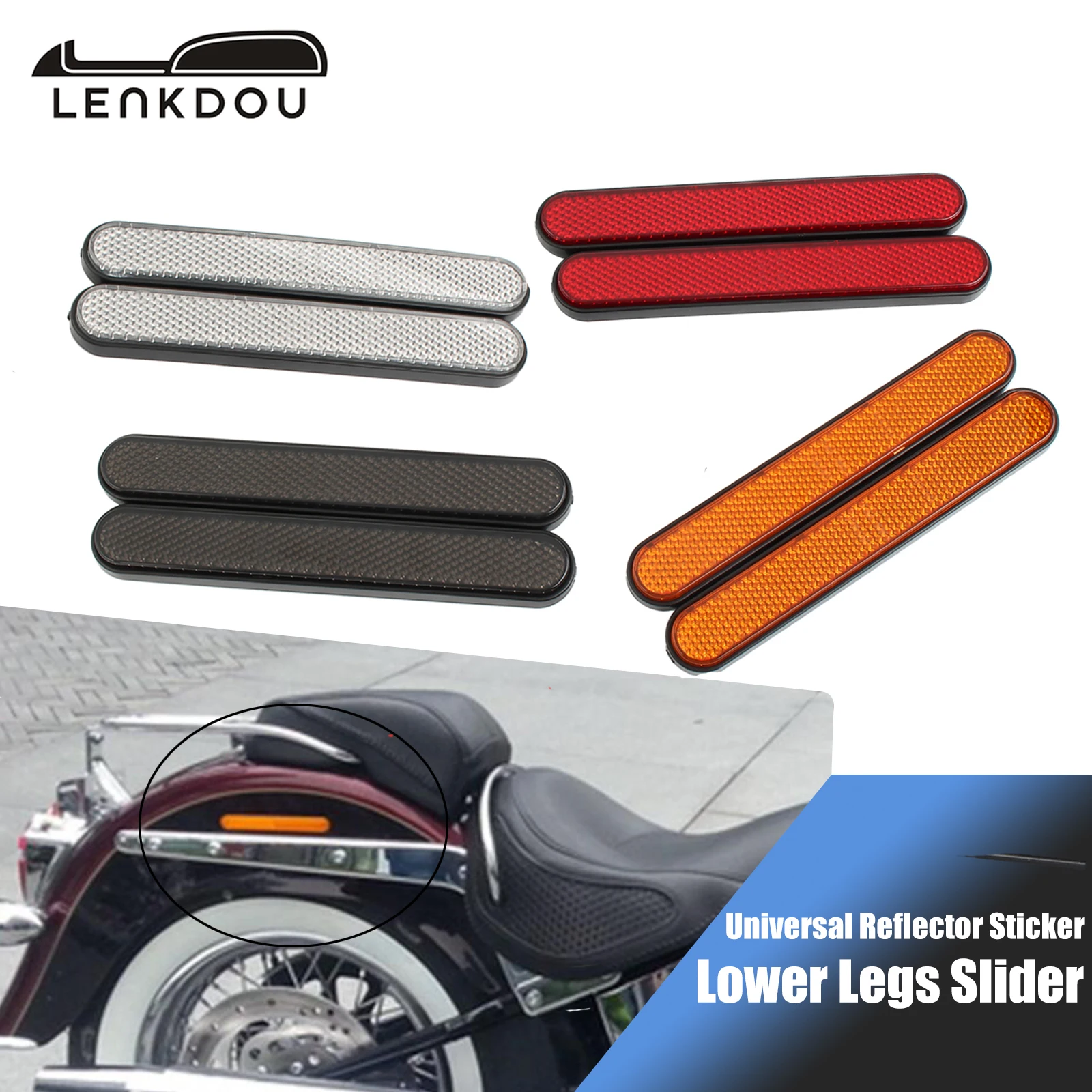 Front-Fork-Reflector-Sticker-Lower-Legs-Slider-Safety-Warning-Decal-For ...