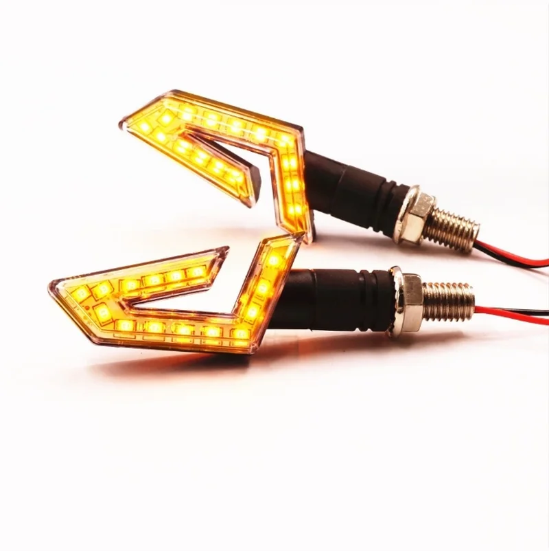 Motorcycle-Modification-Parts-Turn-Signal-15LED-Triangular-Hook-Yellow ...
