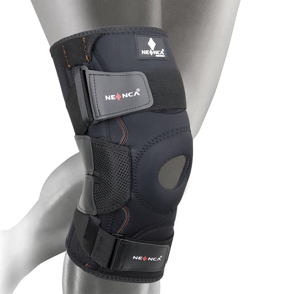 Rodillera con bisagras para hombres y mujeres, soporte para el dolor de ...