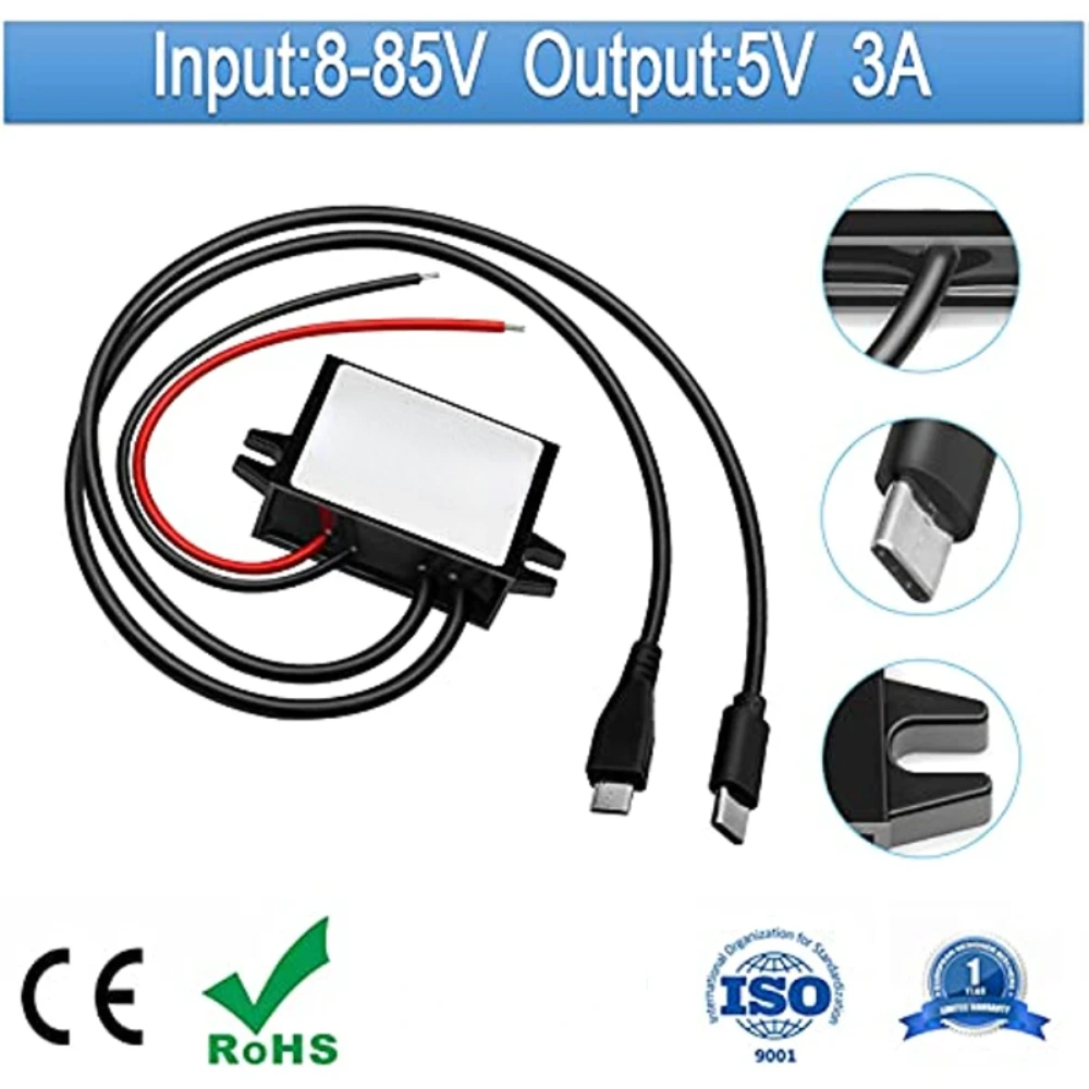 36v 5v Usb Type C Converter | 48v Output Adapter Type C | 48v Usb Type ...