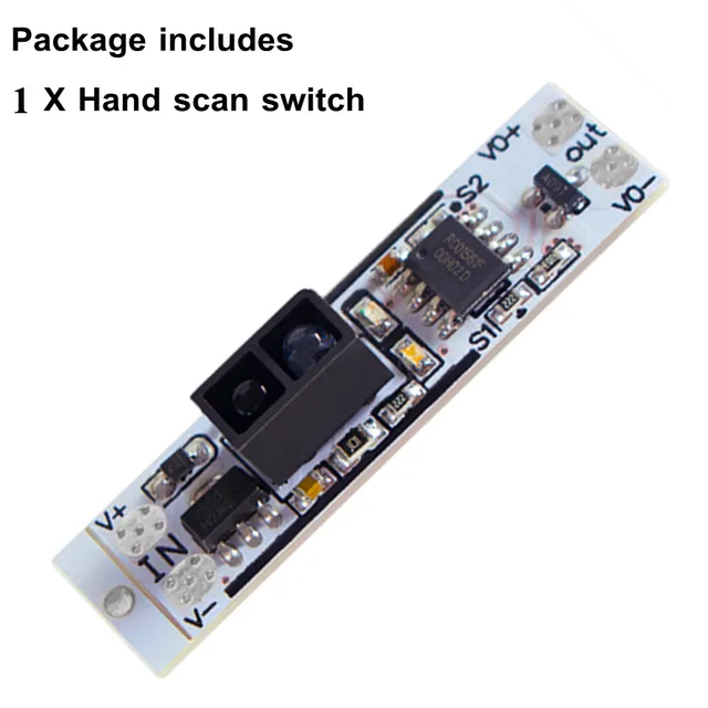 LED Motion Sensor Hand Sweep Switch 3A 12V-24V Hand Wave Scan IR Sensor ...