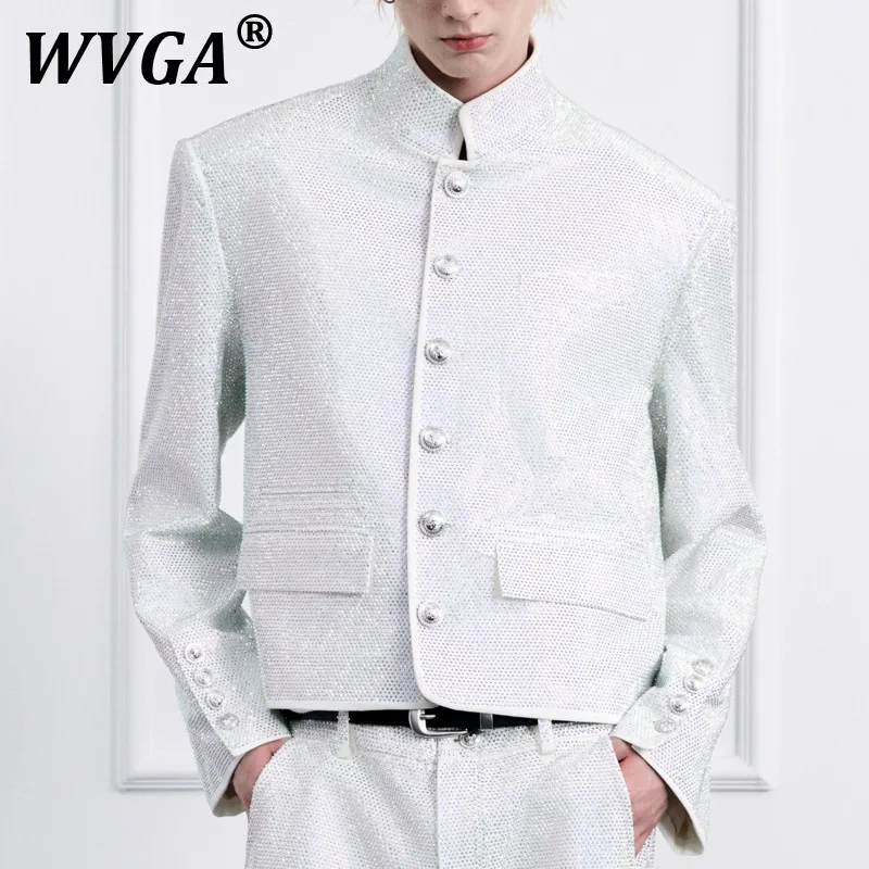 WVGA Spring Autumn New Men's Tide High Street Hot Diamond Design Trendy ...